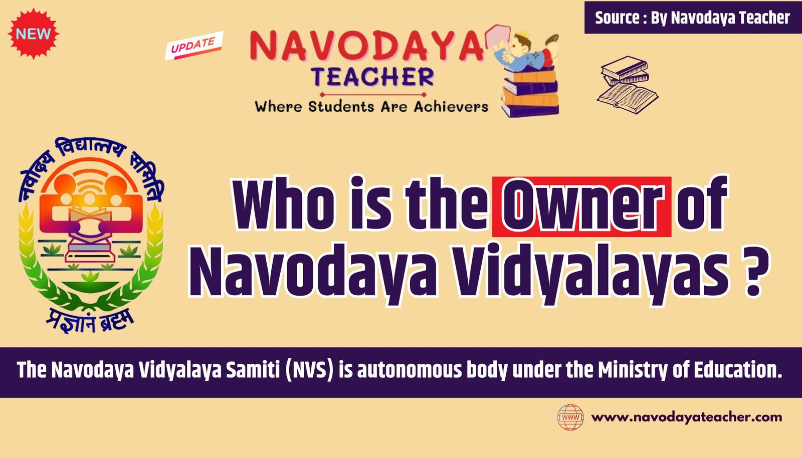Who is the Owner of Navodaya Vidyalayas