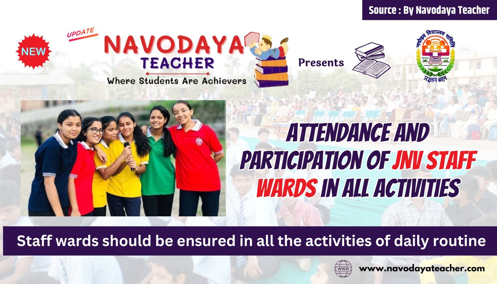 Attendance and Participation of JNV Staff Wards in all activities ...