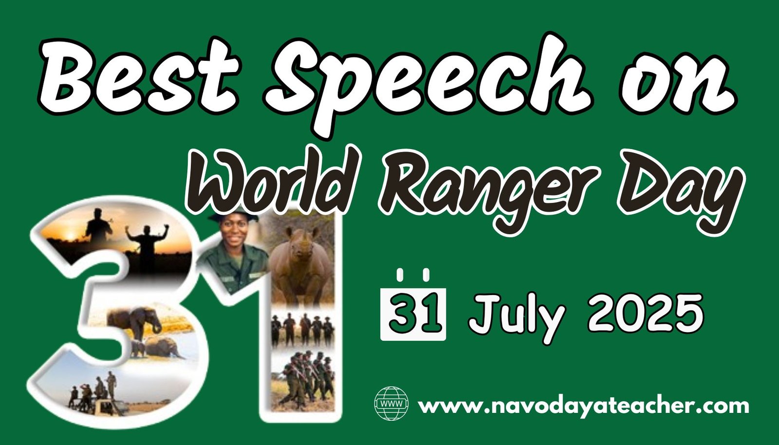 Best Speech on World Ranger Day - 31 July 2025