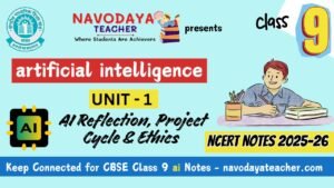 Class 9 AI Unit 1 - AI Reflection, Project Cycle & Ethics Notes 2025